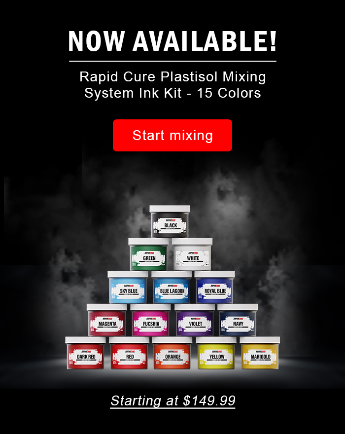 Rapid Cure Plastisol Mixing System, now available for purchase ...